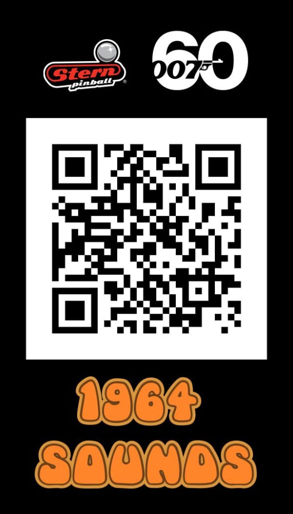 James Bond 007 60th Anniversary LE QR Codes - Stern Pinball