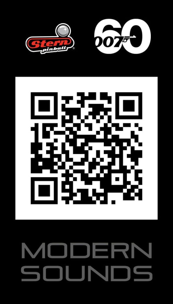 James Bond 007 60th Anniversary LE QR Codes - Stern Pinball